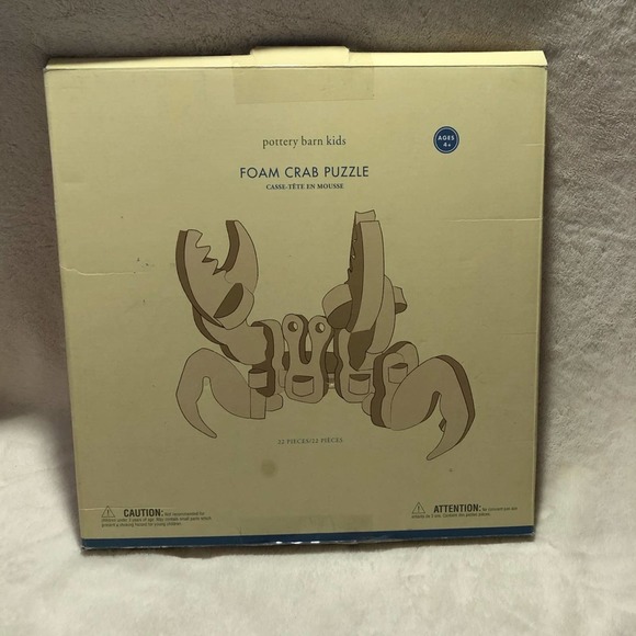 Pottery Barn Kids | Toys | Pottery Barn Kids Foam Crab Puzzle | Poshmark